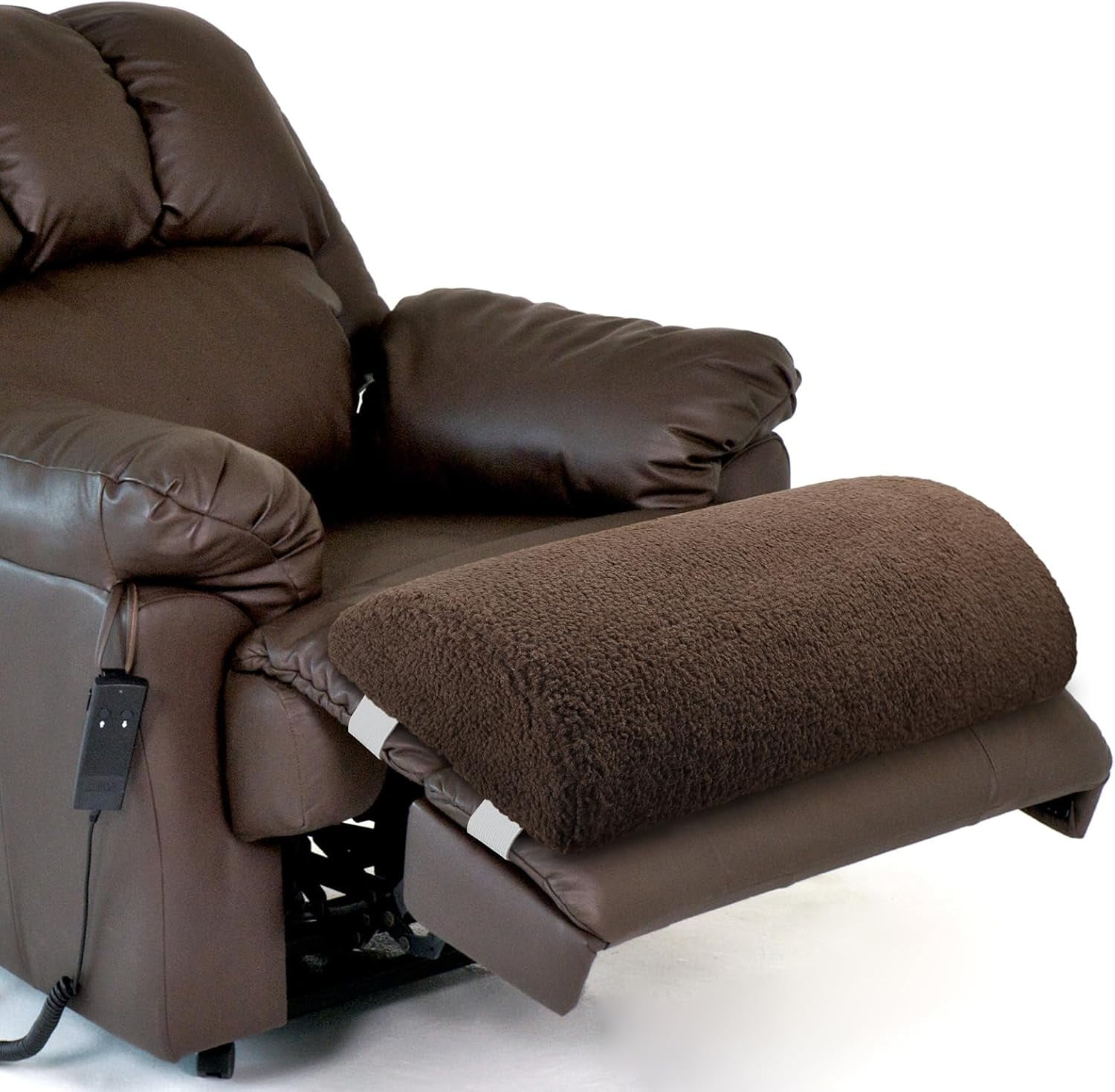 Recliner Footrest Pillow – High Density Memory Foam with Plush Cover ...