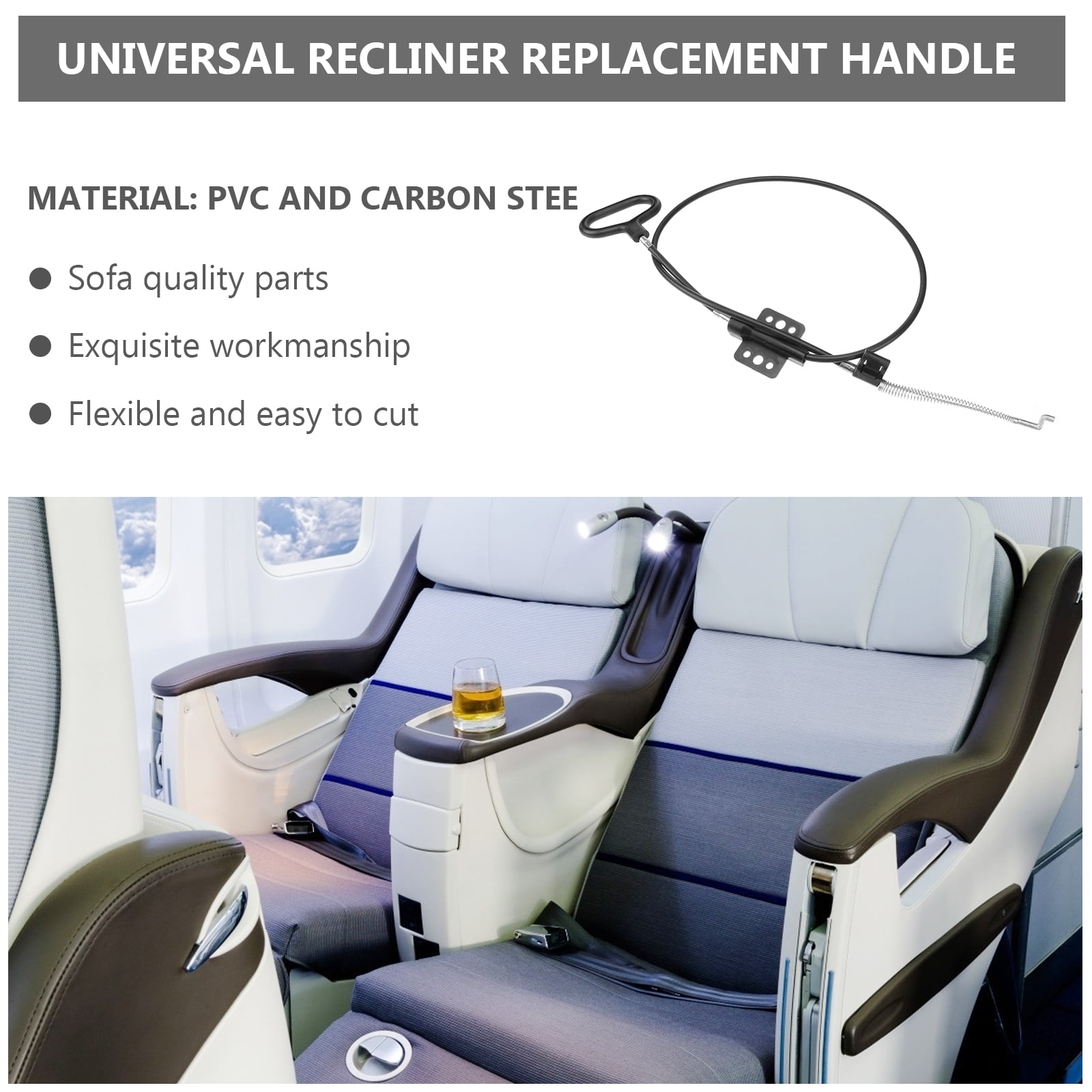 Recliner Release Sofa Cable Handle Chair D Ring Cord Cable Lever ...