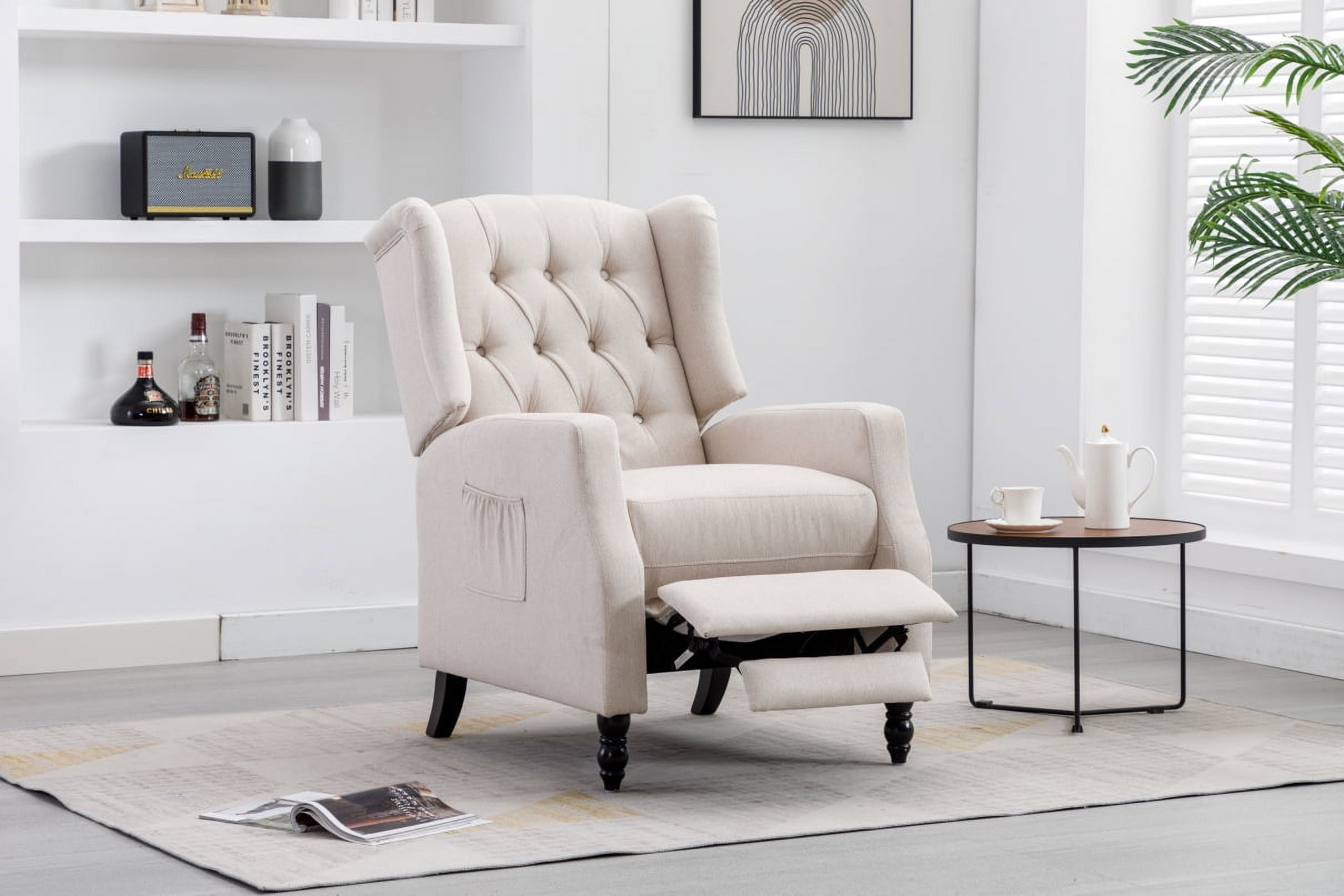 Recliner Single Sofa ,Modern Comfortable Upholstered Accent Chair,PU ...