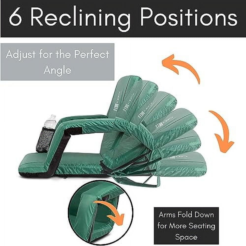 Recliner Stadium Seat for Bleachers, Benches, Lawns, Backyard, Camping ...