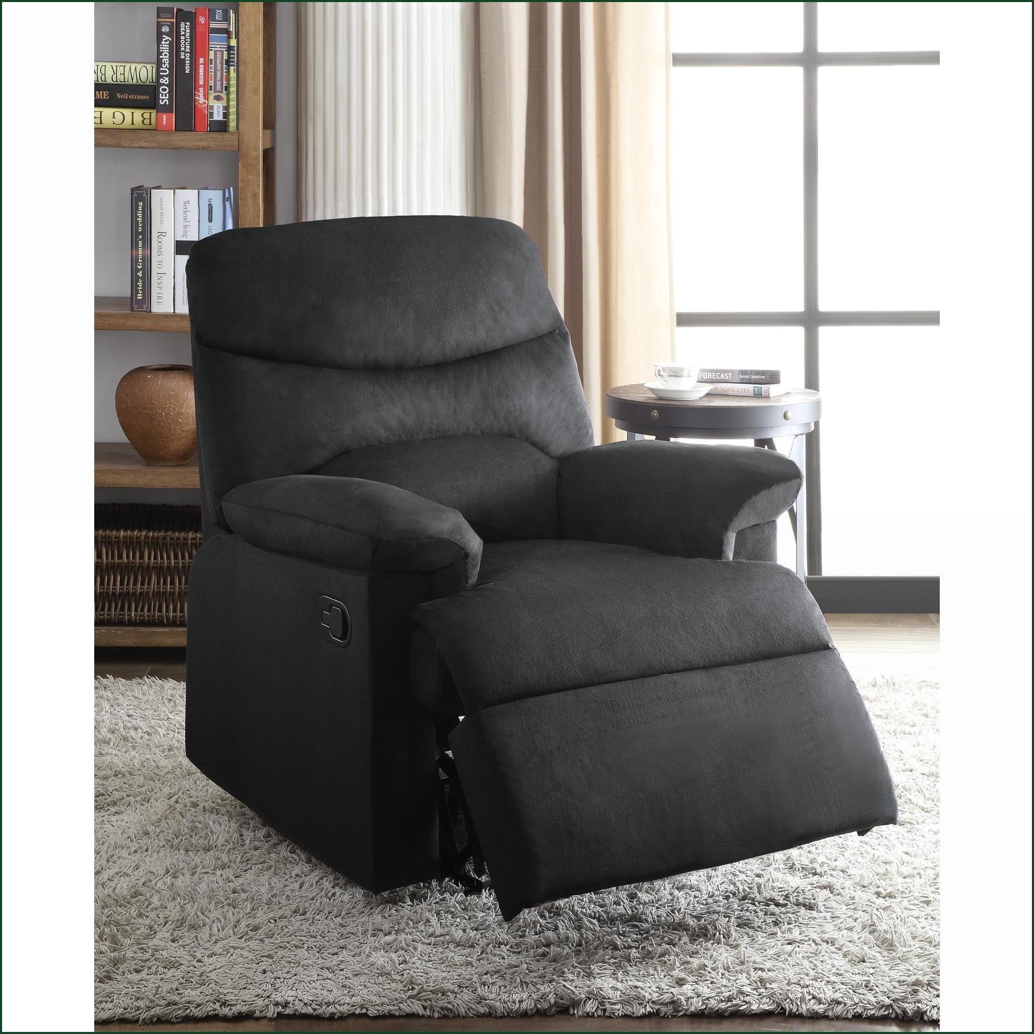 Recliners, Arcadia Modern Motion Recliner | Black | Woven Fabric ...