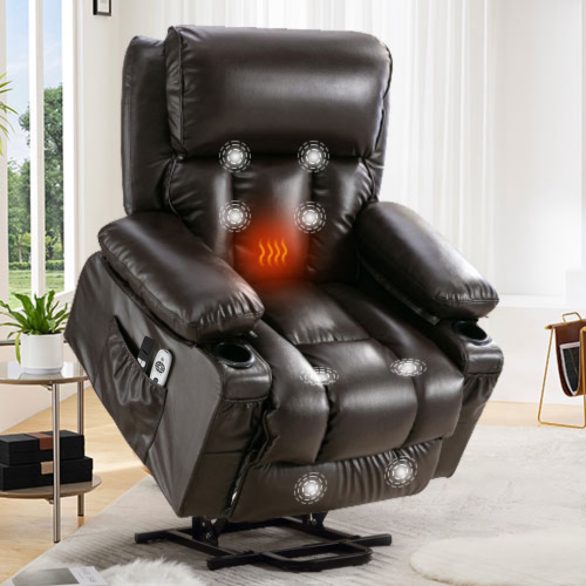 Recliners and Massage Chairs Power Electric massage lift lounge chair ...