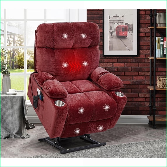 Recliners, Power Lift Chair with Dual OKIN Motors, Infinite 180° Lay ...