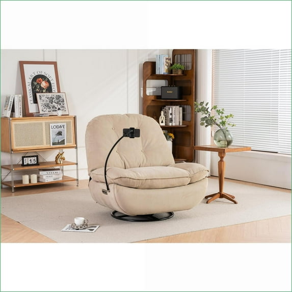 Recliners Power Swivel Glider with Bluetooth, USB, Phone Holder ...