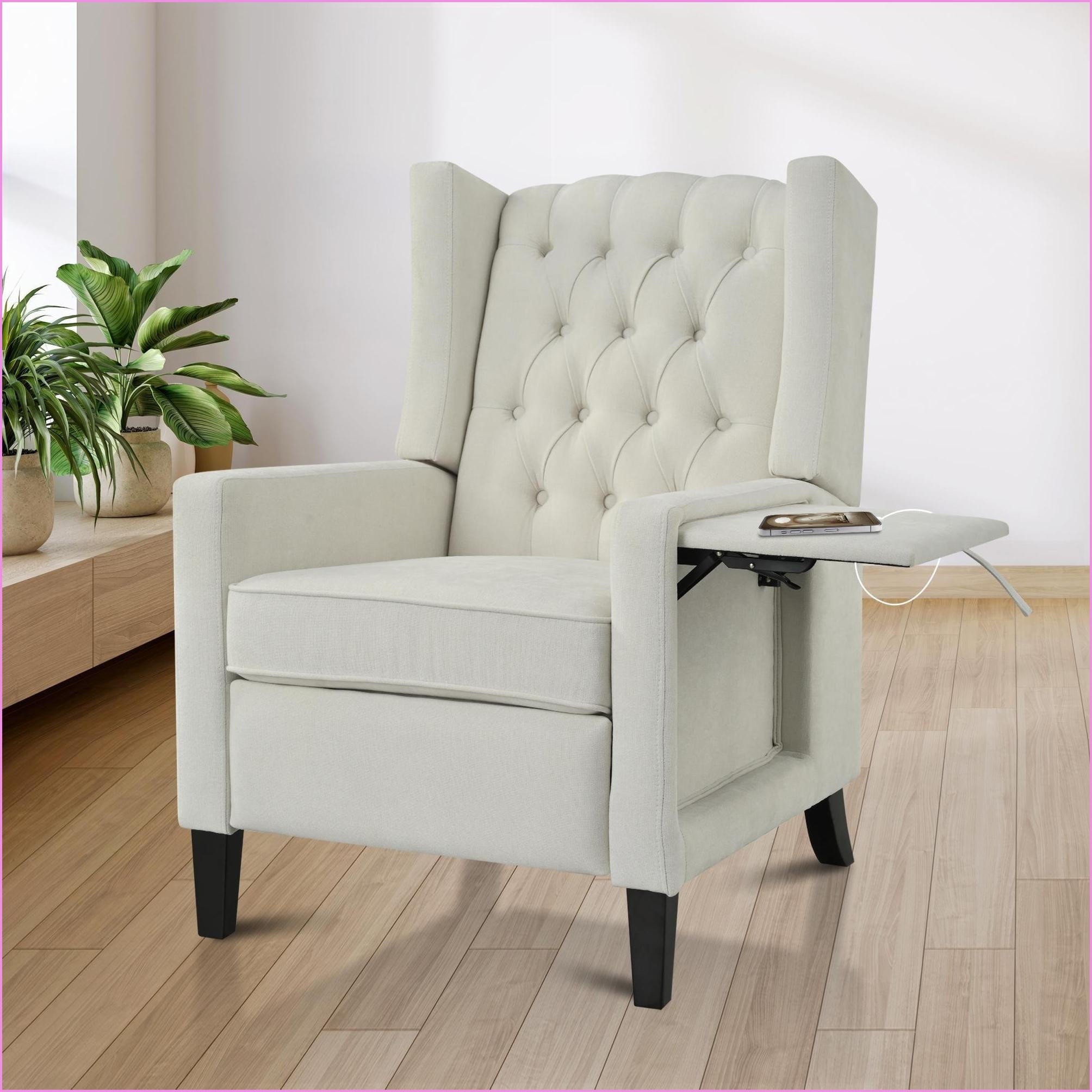 Recliners for Living Room, Modern Wingback Pushback Recliner with ...