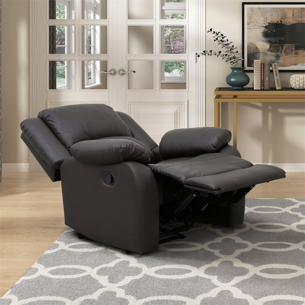 Reclining Chair, Chenille Upholstered Gliding Motion Recliner with ...