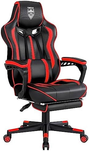 Reclining Gaming Chair with Footrest Gaming Computer Chair with Massage ...