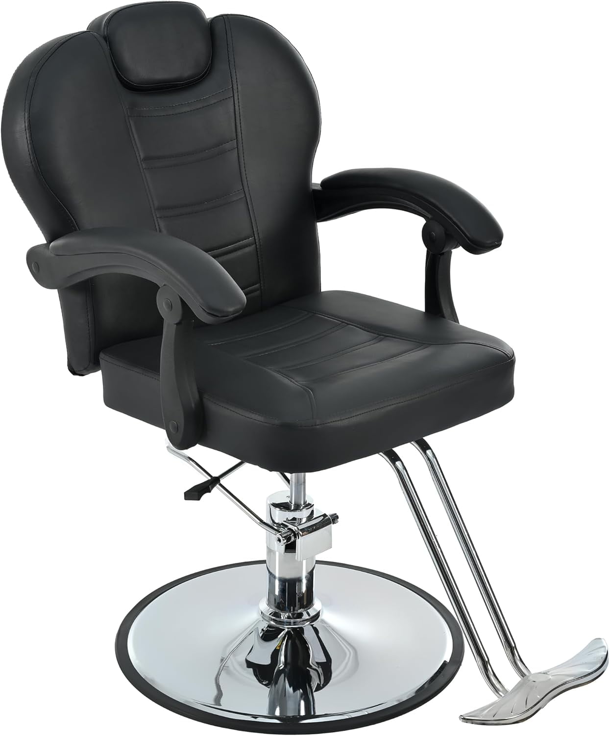 TONZE Reclining Salon Barber Chair with Heavy Duty Hydraulic Pump, 150 ...