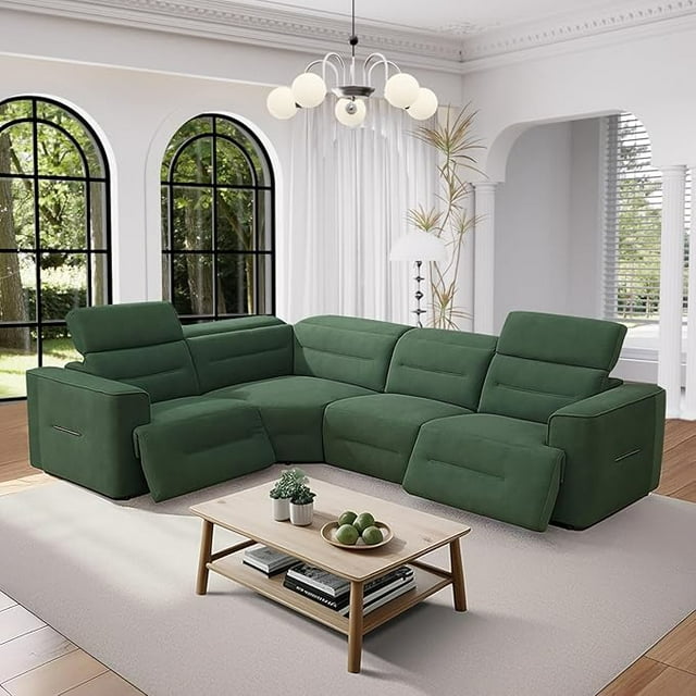Reclining Sectional Power Recliner Sofa with USB Ports,Recliner Sofa ...