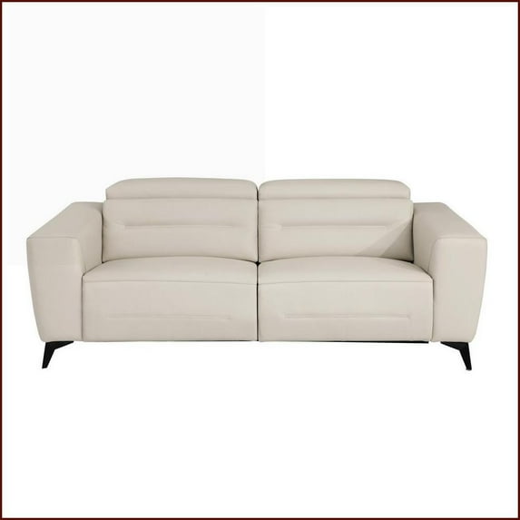 Reclining Sofa with Power Recliner, USB Charger, Top Grain Italian ...