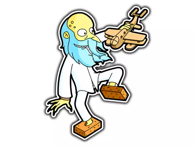 Reclusive Mr. Burns Waterproof Sticker Phone Decal Water Bottle ...
