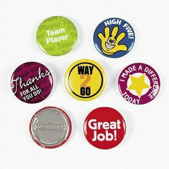 Recognition Mini Buttons - Party Favors - 48 Pieces - Walmart.com