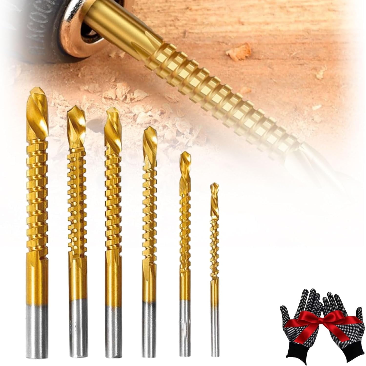 Recognizeknow Twist Drill Bit Set Power Tool Accessories, Serrated Side ...