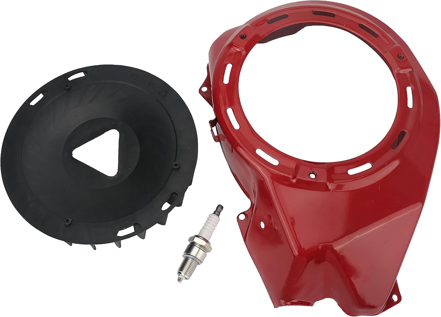 Recoil Pull Starter Cover Shroud Flywheel Cooling Fan Replacement for ...