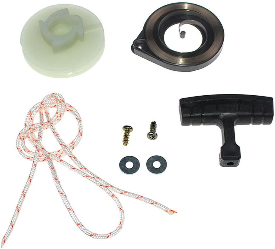 Recoil Spring Starter Puller Rope Handle Kit for Husqvarna 50 51 55 50 ...