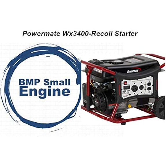 Recoil Starter Assembly Compatible with Powermate WX3400 3400/4250W ...