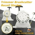 Recoil Starter Assembly for FS90 FS130 FS110RX FS130R FS310 FR130T KM90 KM90R KM100 KM100R KM110 ...