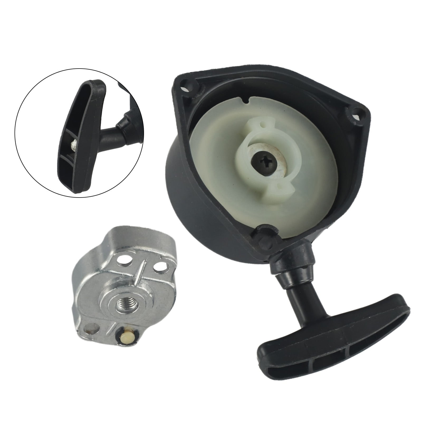 Recoil Starter Pull Start & Pawl Pull Starter Assembly For 2 Stroke Engine 70mm Hole Brush ...