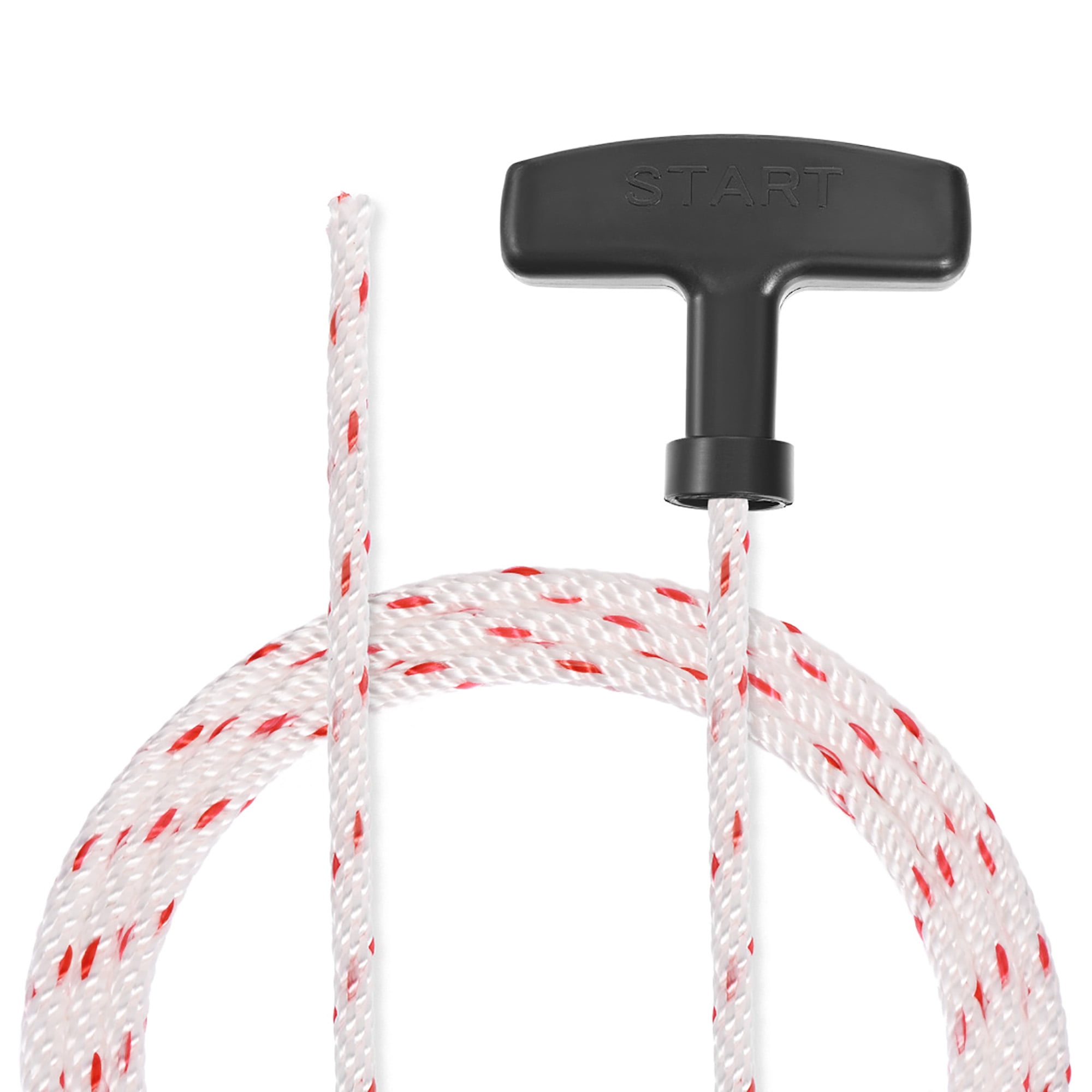 Recoil start Rope with Handle 5mm Dia 1.7m 5.5ft Polyester Pull Cord ...