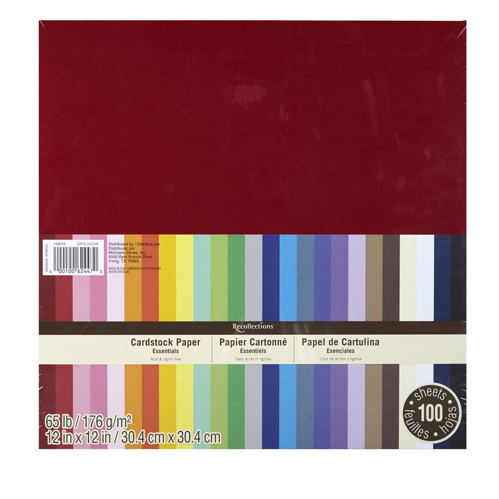 Recollections Essentials 12 inch MFF30 x 12 inch 100 Sheets of ...
