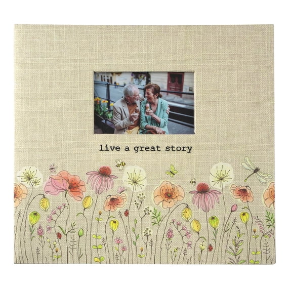 Recollections Scrapbook Album, Linen-Style Wildflower Post Bound ...