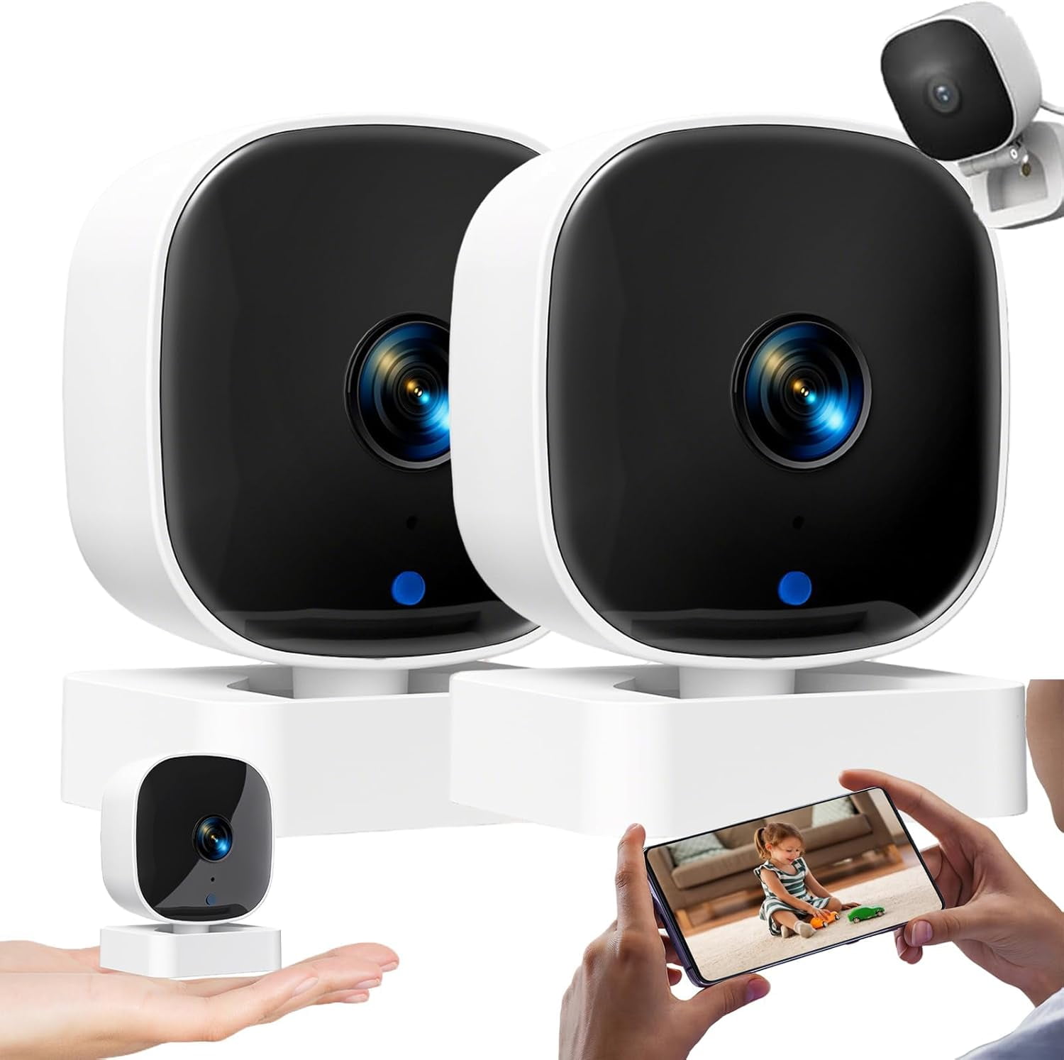 Recollectk/Succeedto/Fitquiete Security Camera, 2k Security Camera ...