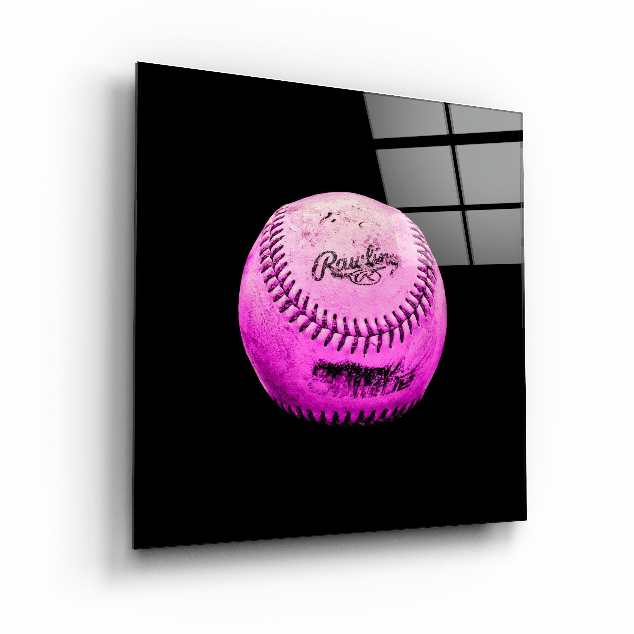 ."Recolored Designs - Baseball". Glass Wall Art - Walmart.com