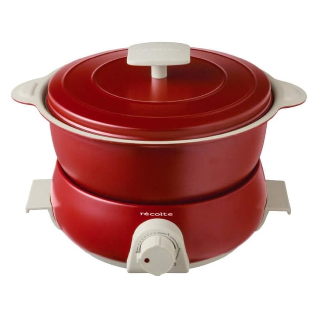 Recolte Pot Duo fête Electric pot Multi Cooker (Red) - Walmart.com