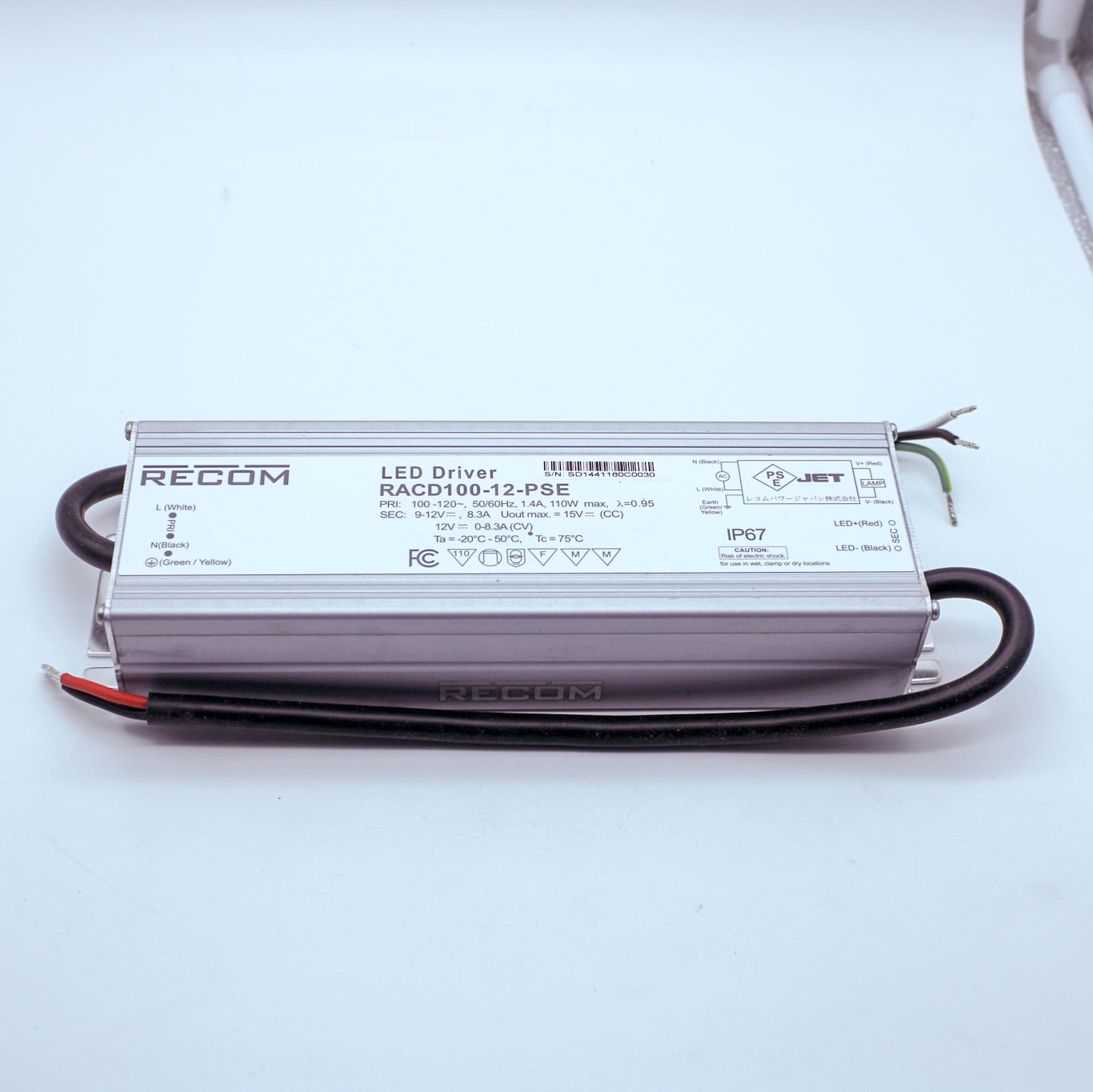 Recom Power RACD100-12-PSE AC-DC LED Driver Constant Current Power Supply - Walmart.com