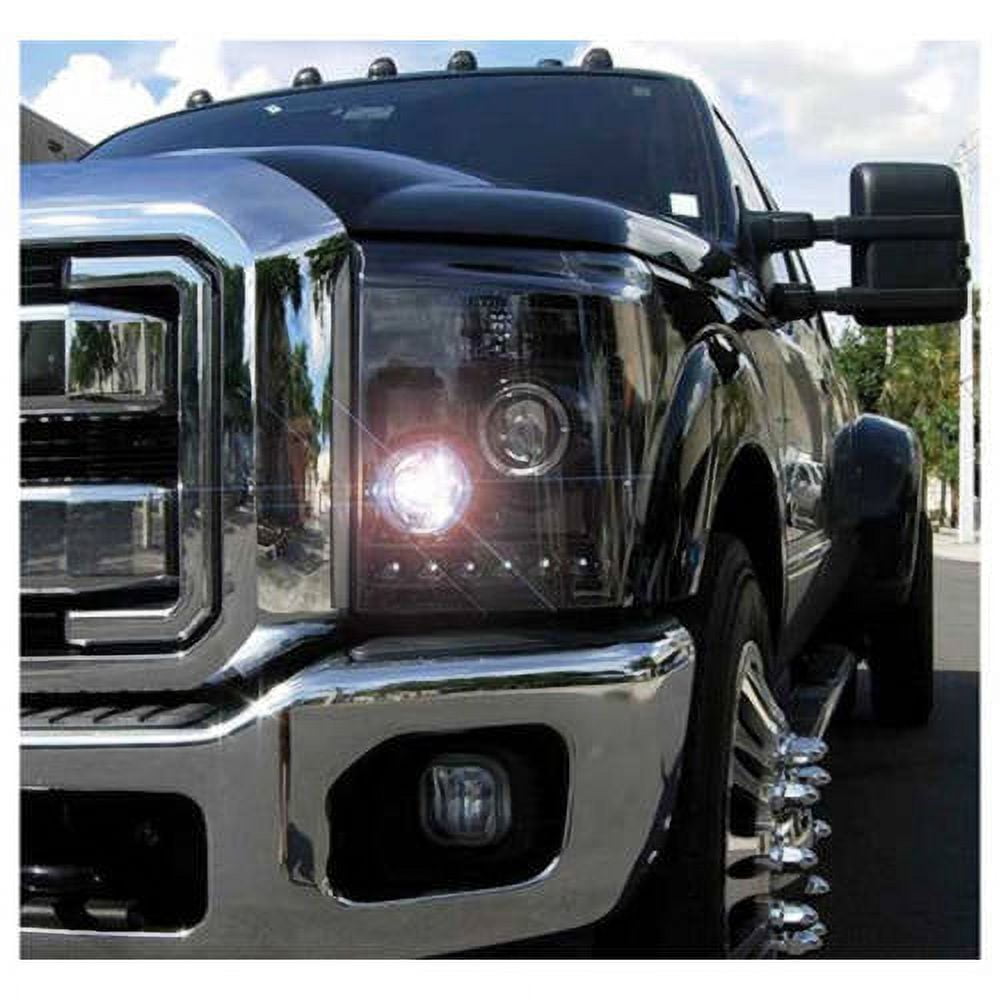 Recon Halo LED Projector Headlights (Black) - 264272BK - Walmart.com