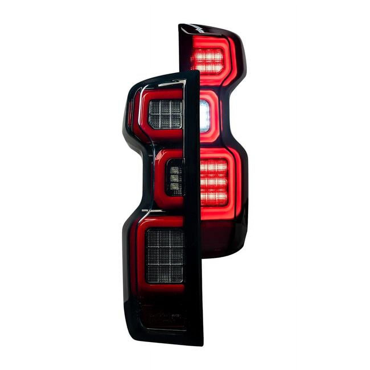 Recon Truck Accessories Fiber Optic LED Tail Lights for 2019-2020 Chevy ...