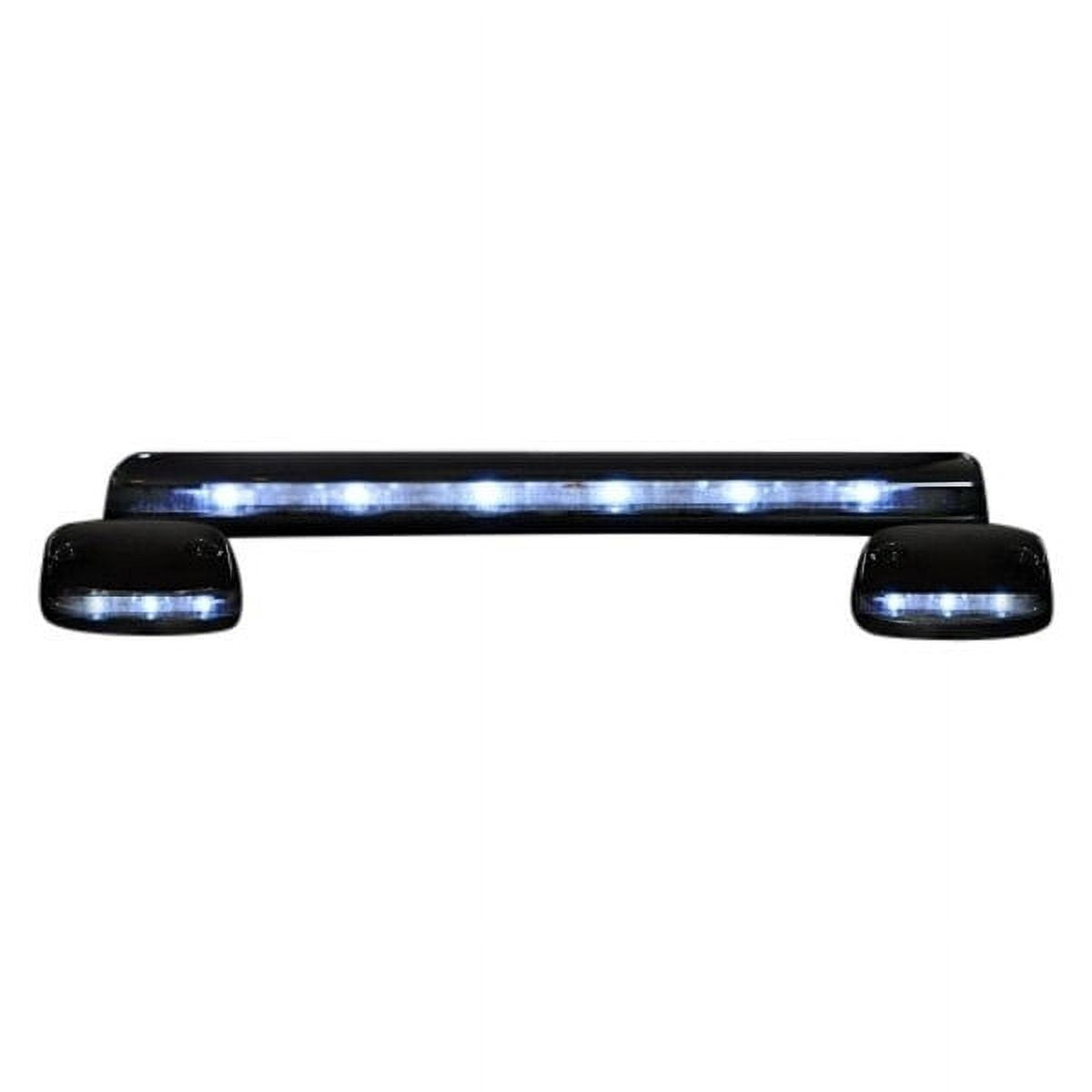 Recon Truck Accessories REC264156WHBK Smoked Cab Roof Light Lens with ...