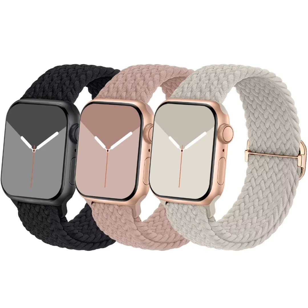 Stretchy Solo Loop Strap for Apple Watch Bands 45mm 38mm 40mm 42mm 44mm ...