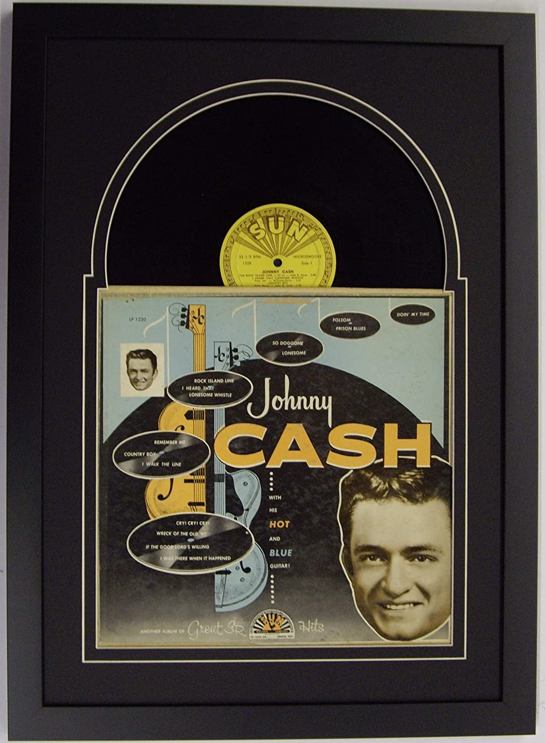 Record Album Frame Display Featuring Solid Wood Black Frame Juke Box ...