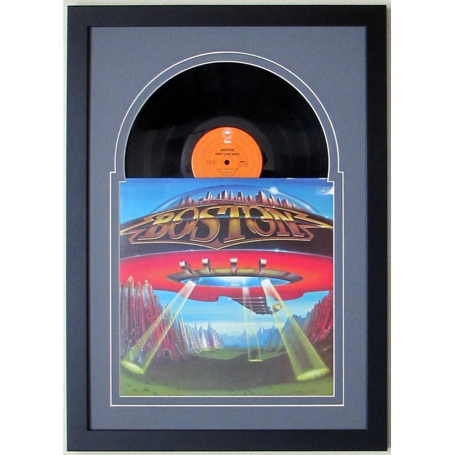 Record Album Frame Display Featuring Solid Wood Black Frame Juke Box ...