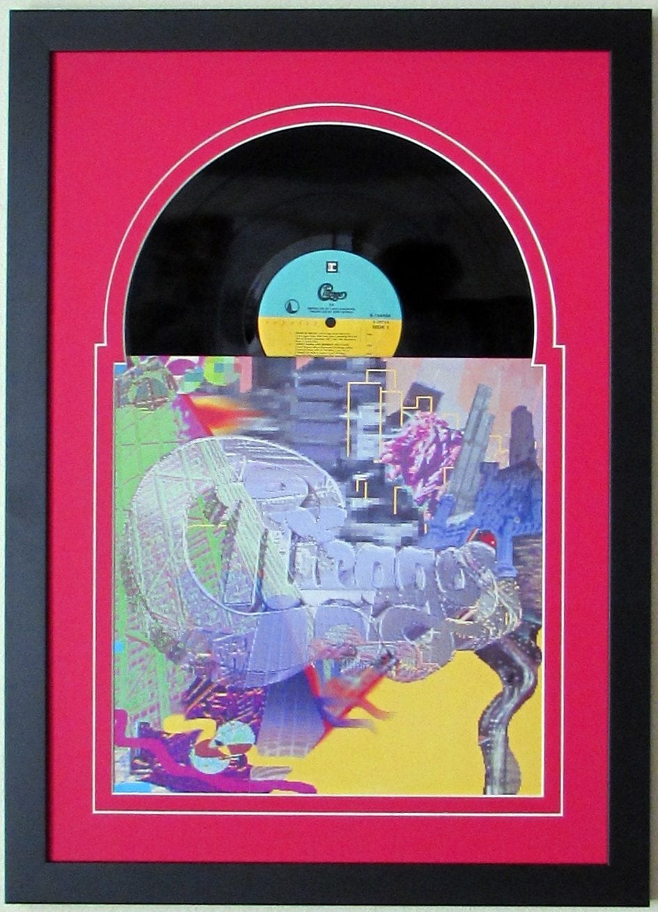 Record Album Frame Display Featuring Solid Wood Black Frame Juke Box ...