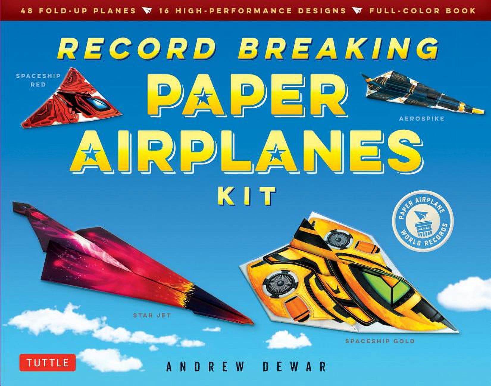 Record Breaking Paper Airplanes Kit: Make Paper Planes Based on the ...