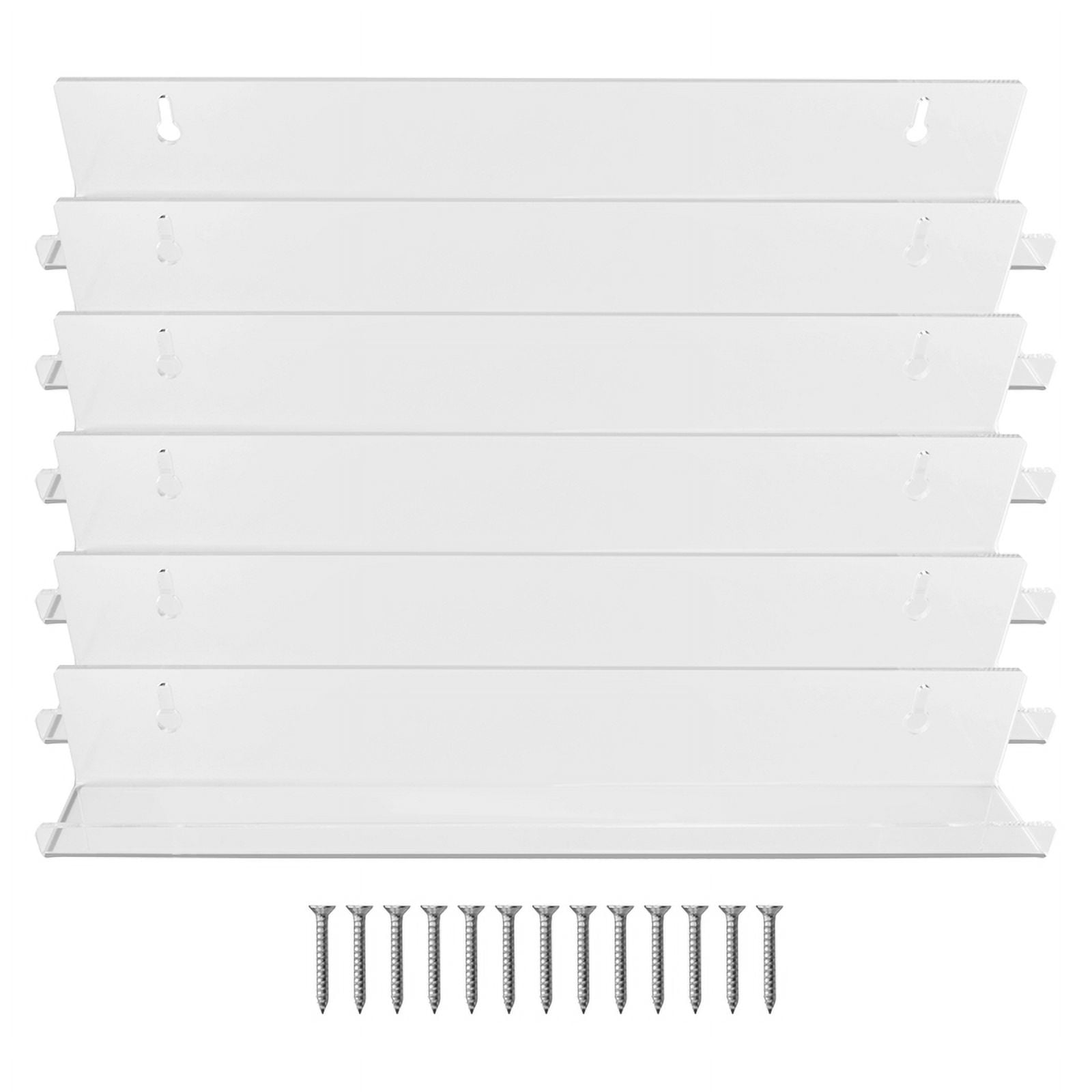 Record Holder Wall Mount, 6 Pack Vinyl Record Shelf Storage Acrylic ...
