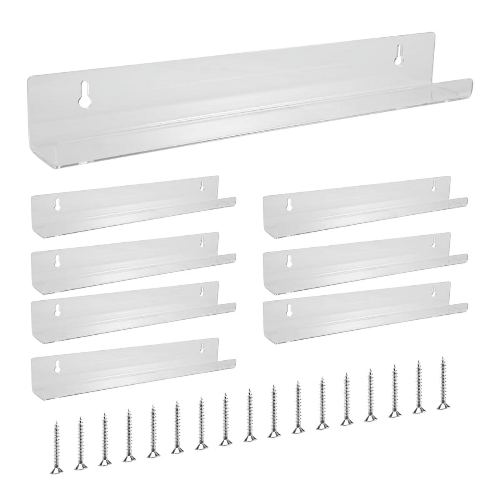 Record Holder Wall Mount, 8 Pack Vinyl Record Shelf Storage Acrylic ...