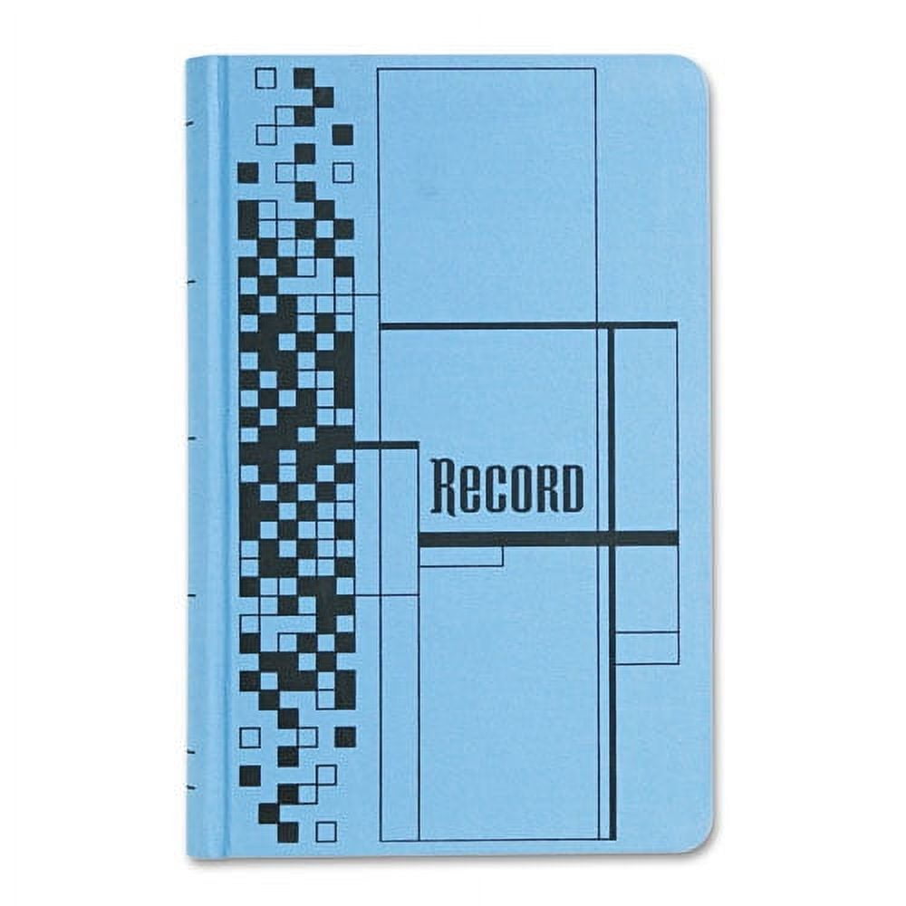 "Record Ledger Book, Record-Style Rule, Blue Cover, 11.75 X 7.25 Sheets ...