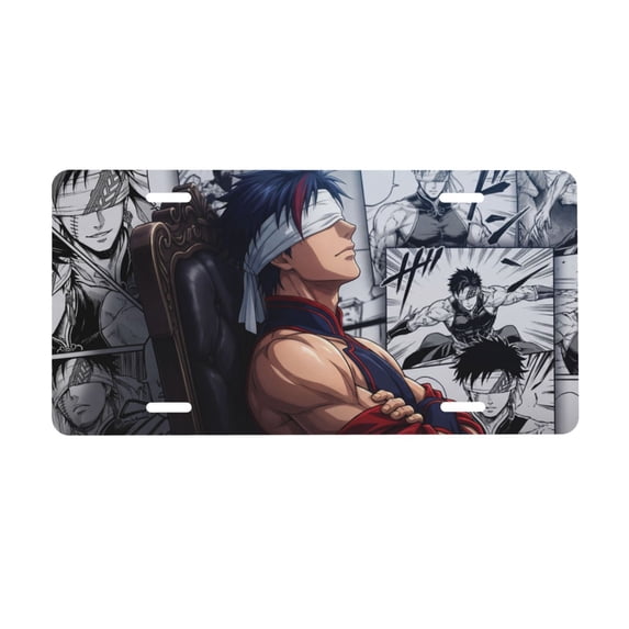 Record Of Ragnarok Qin Shi Huang License Plate, Car Front License ...