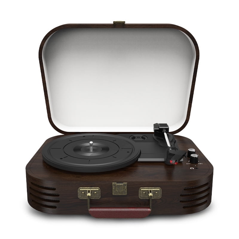 Record Player 3 Speed Bluetooth Portable Audio Turntables, Vinyl ...