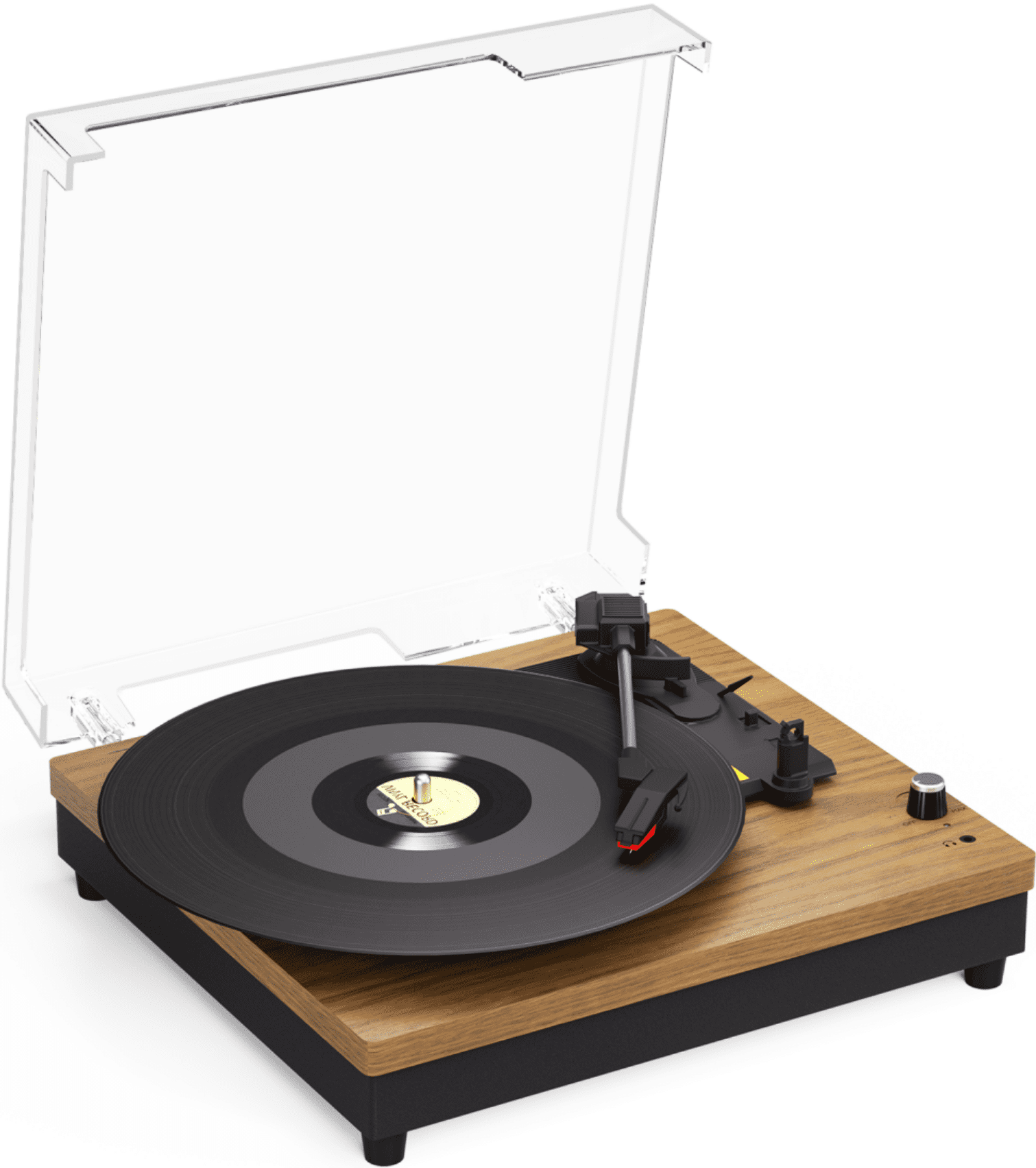 Turntable Record Player with 3-Speed Belt-Drive, Vinyl Records Player ...
