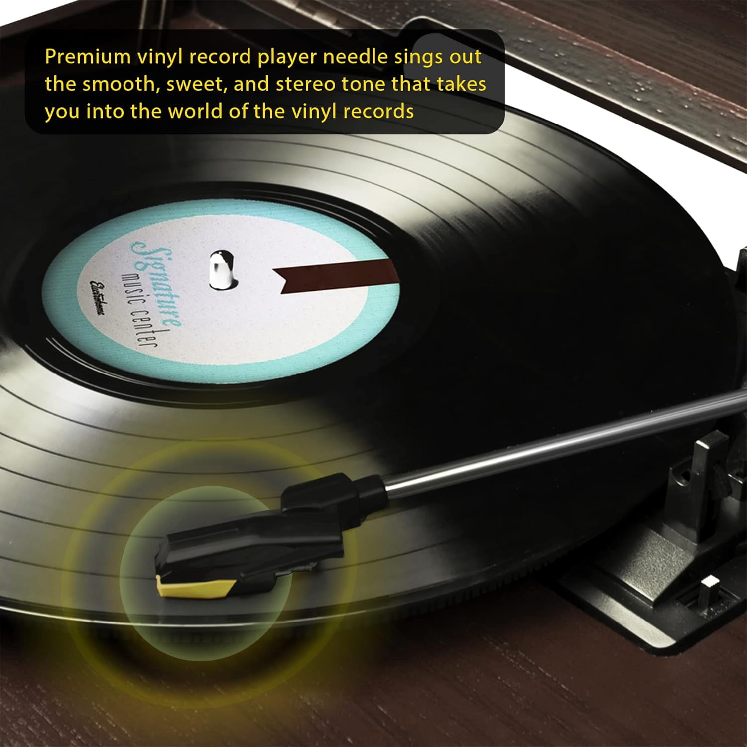 Record Player Needle, Upgraded Golden Record Needle Diamond Turntable ...