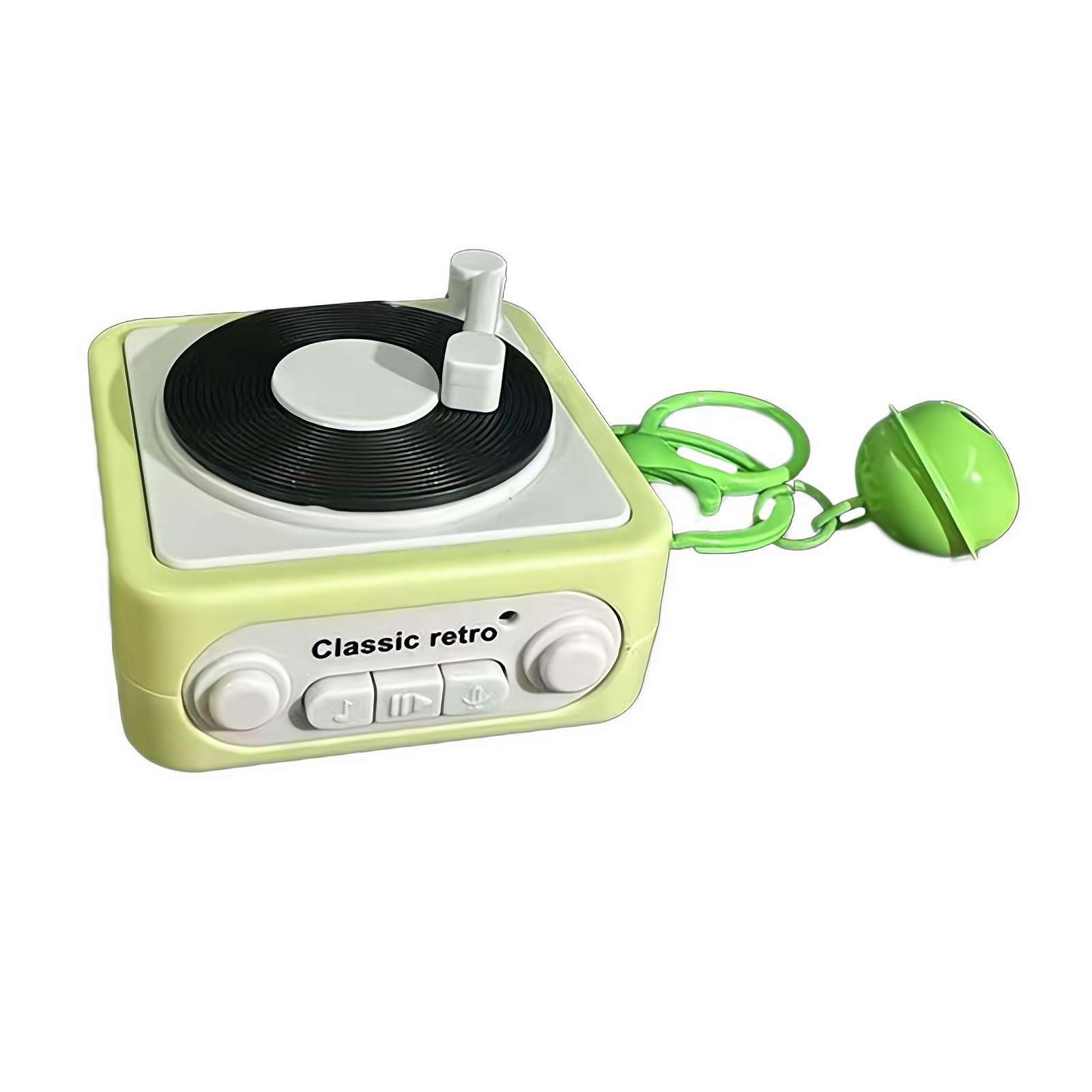 HE. Record Player Recording Audible Keychain Phonograph Mini Cute ...