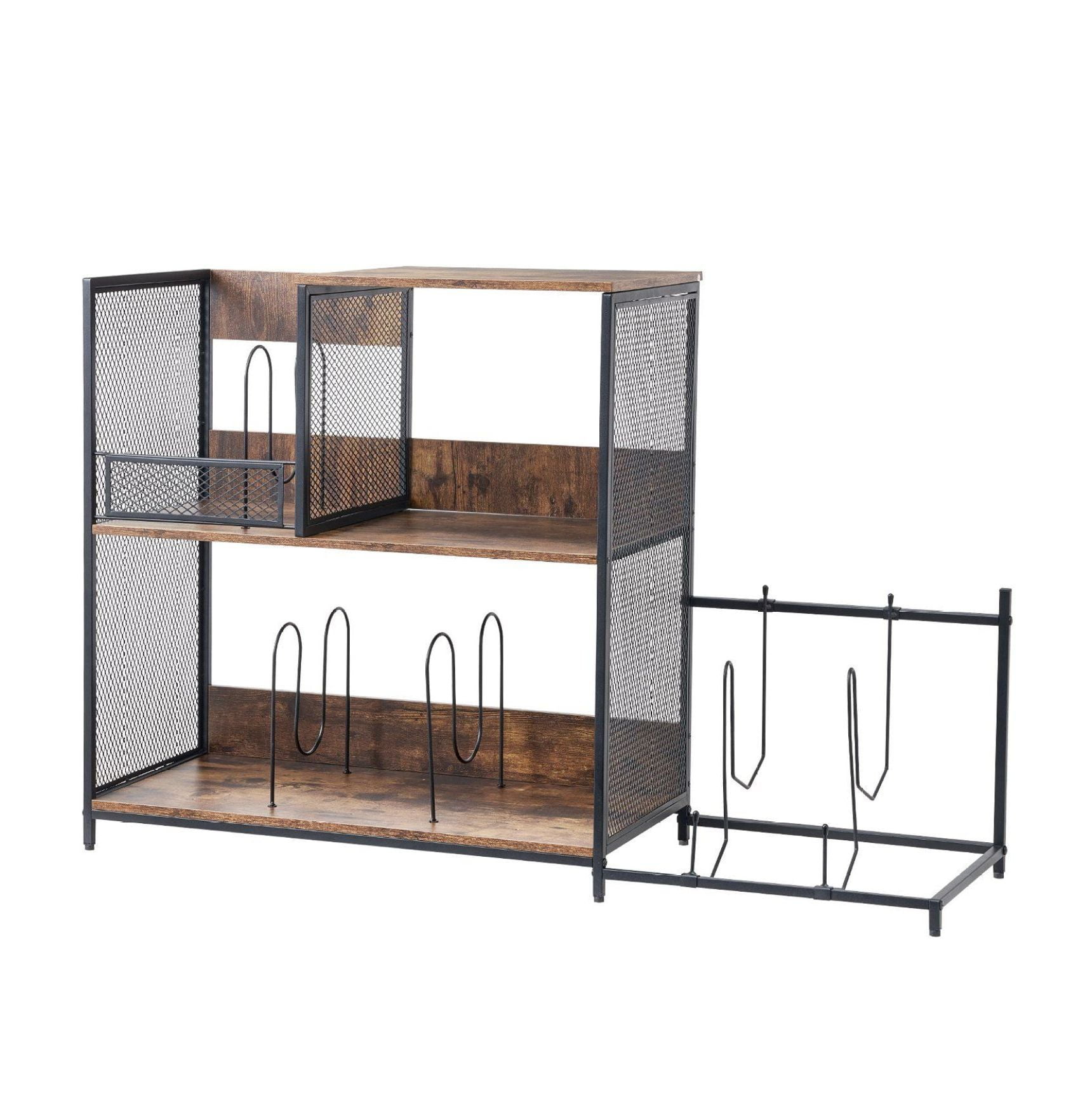 Record Player Stand 3-Tier Metal Turntable Stand with Guitar Store ...