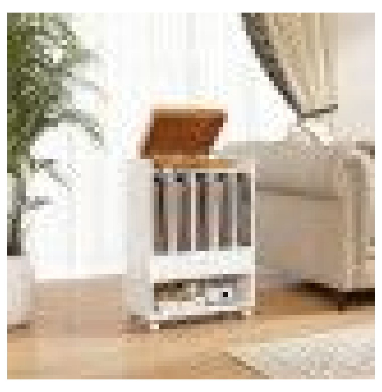 Record Player Stand with Drawer, Rolling Turntable Console for Vinyl Storage, White MDF Media ...