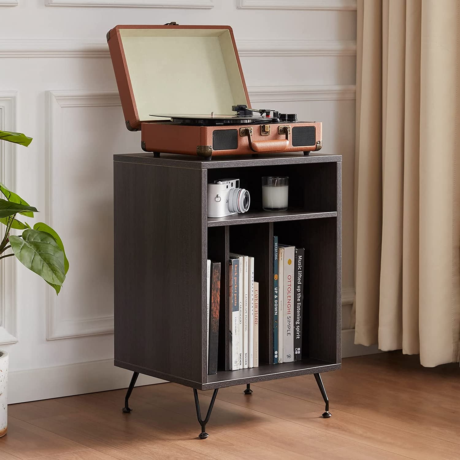 Record Player Stand, Record Player Table, Vinyl Record Stand for Living ...