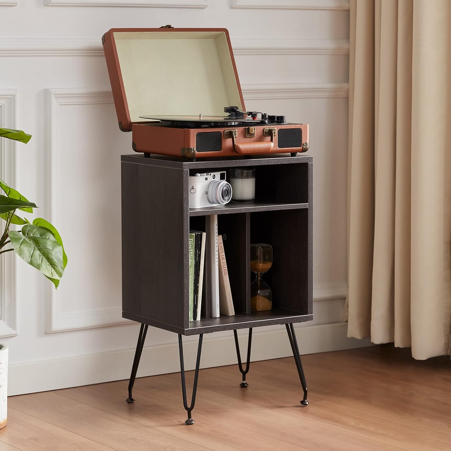 Record Player Stand, Record Player Table, Vinyl Record Stand for Living ...