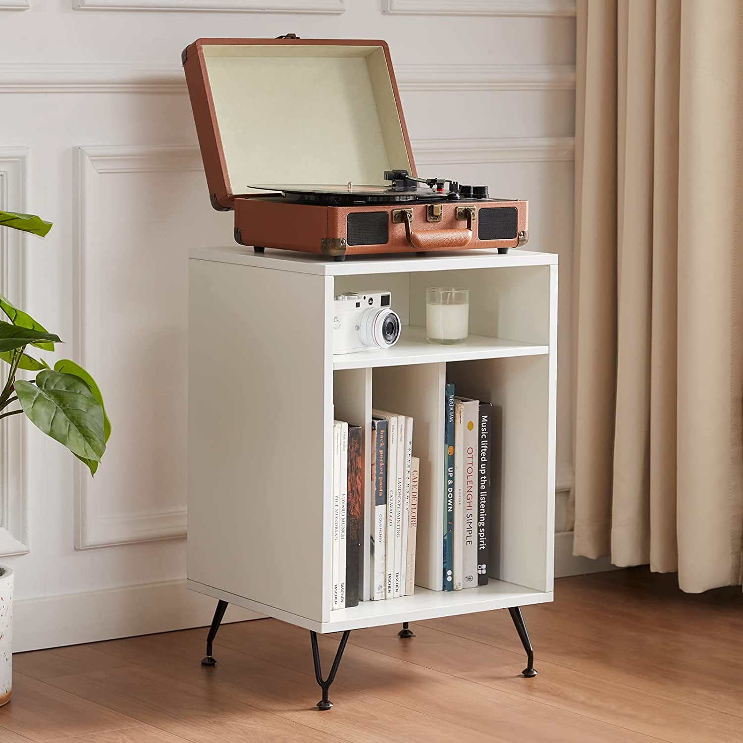 Record Player Stand, Record Player Table, Vinyl Record Stand for Living ...